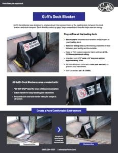 Dock Seals and Shelters for the loading dock